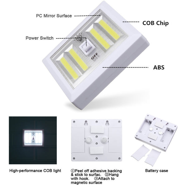 Multi-Purpose COB LED Light-Switch (3 Pack) – Alltrolite